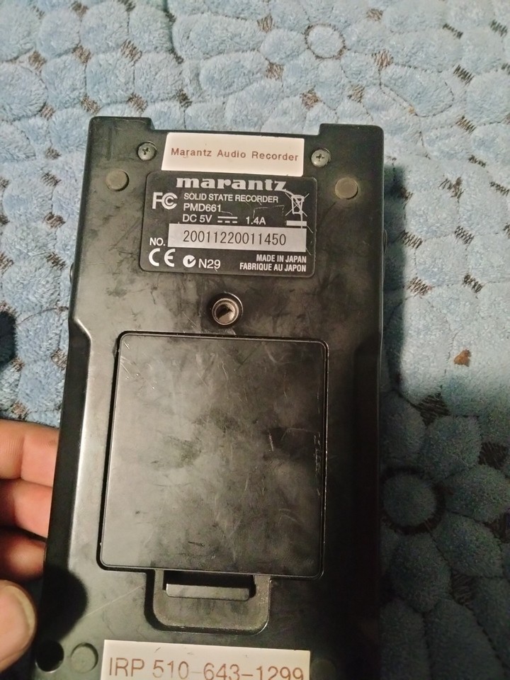 marantz audio recorder, 661 don't know much about the item but last ...