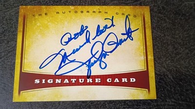 JACLYN SMITH Hand Signed AUTOGRAPH CARD - SEXY ACTRESS - CHARLIE'S ...