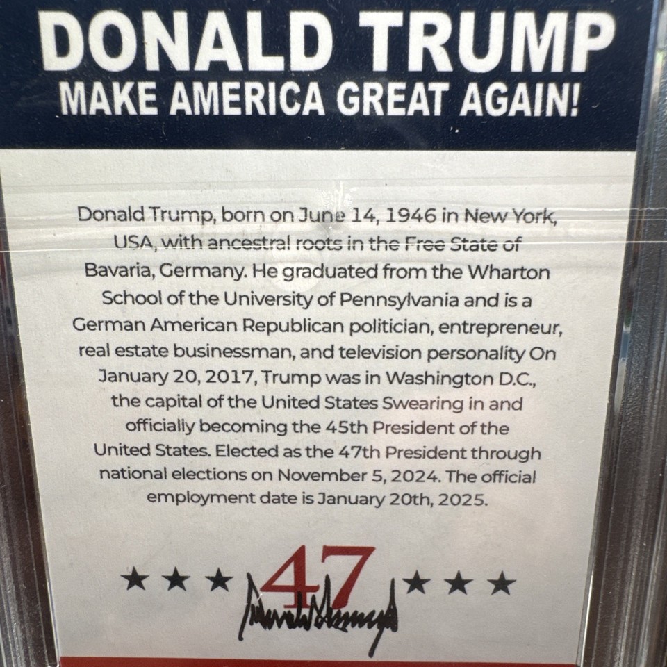 2024 Donald Trump Silver Slab “The King Returns” Custom Card | eBay