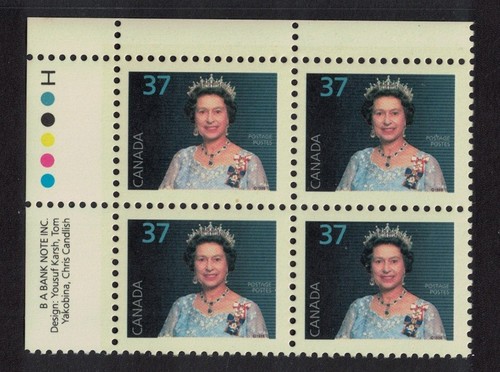Queen Elizabeth II 37c Corner Block of 4 Canada 1985 MNH SG#1162a | eBay