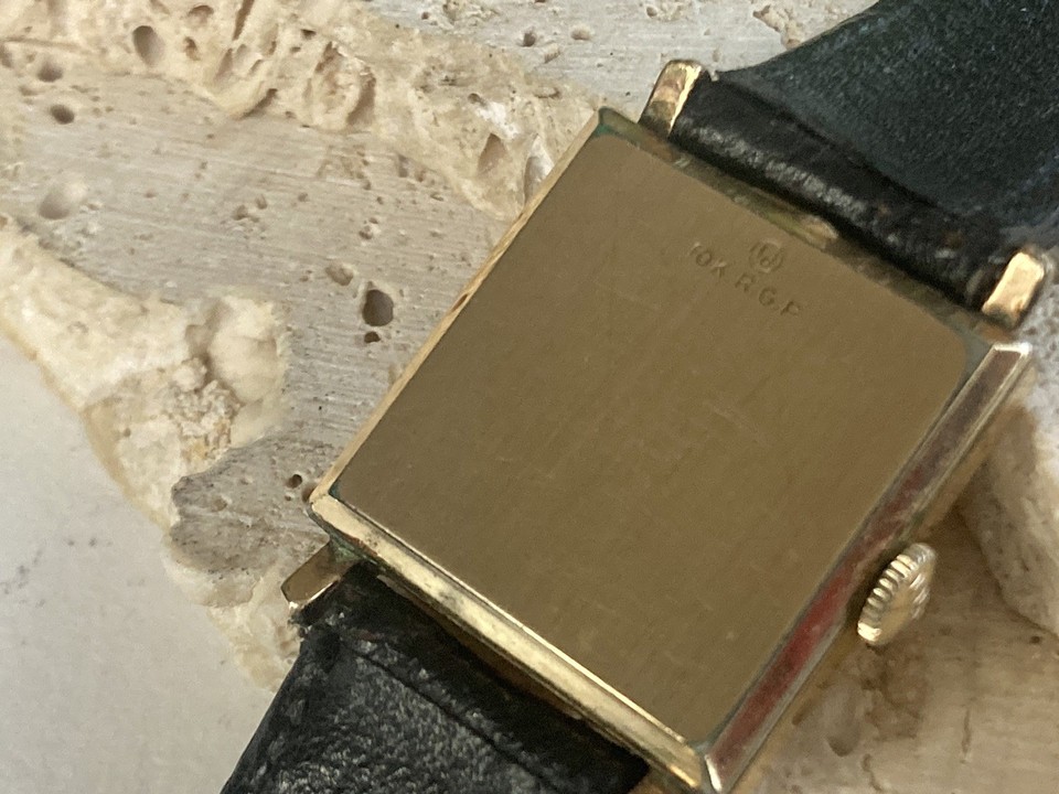 Vintage Man’s ELGIN USA Square Watch 10k Rolled Gold-READ | eBay