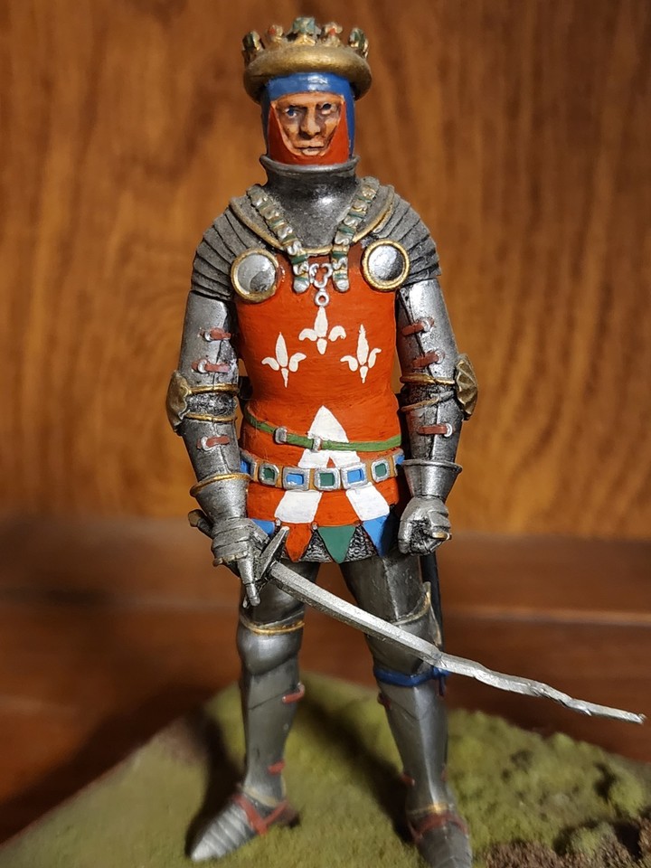 Barton Miniatures Agincourt, 1415 BM/B4 English Archer & Knight, 90mm 1 ...