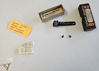 Savage 99 Lyman #1A SA Combination Rear Sight With Screws & Flip-down ...