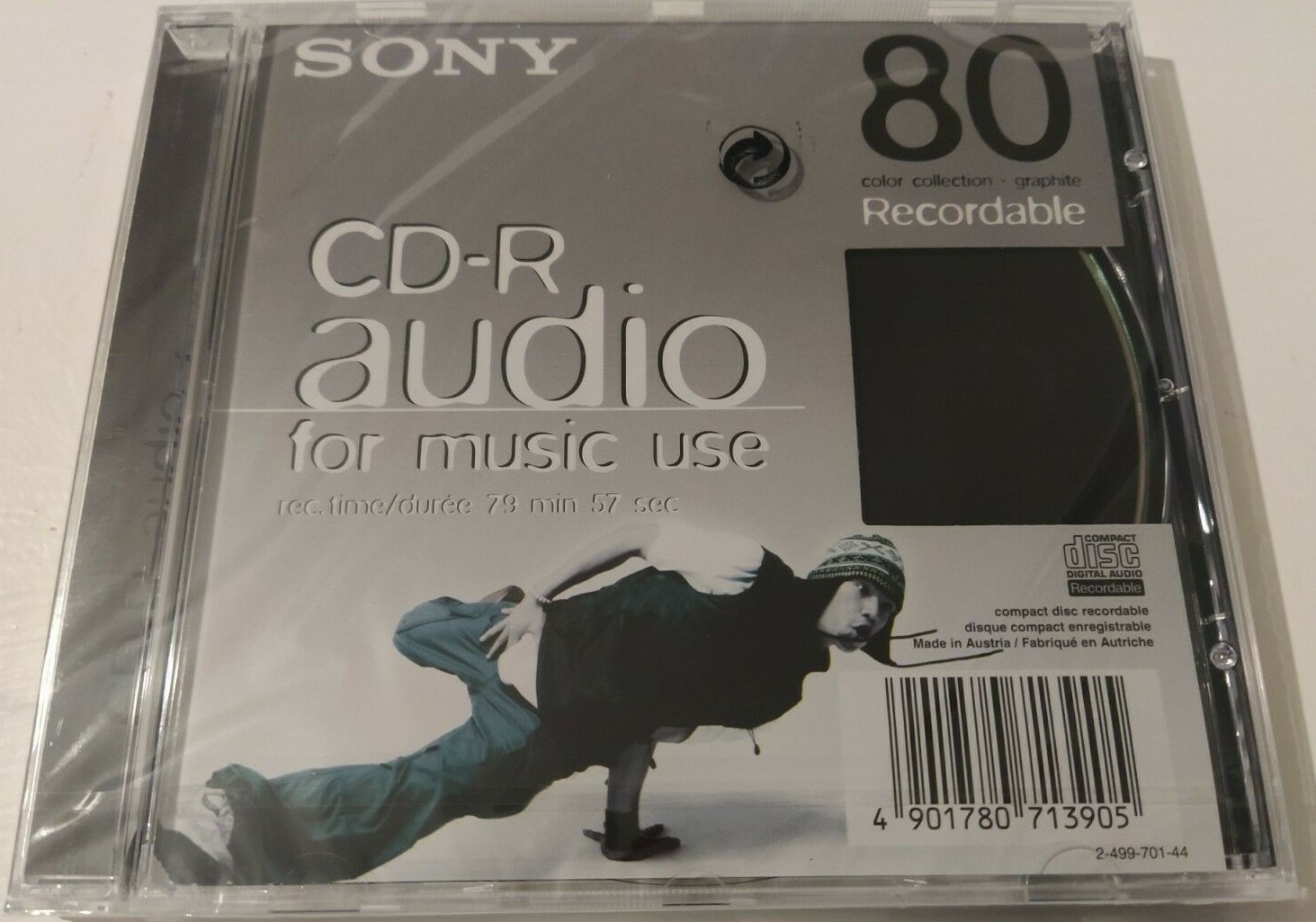 Sony Cd-r Audio - Crm80crb Graphite 80 Music Blank CD Recordable Disc ...