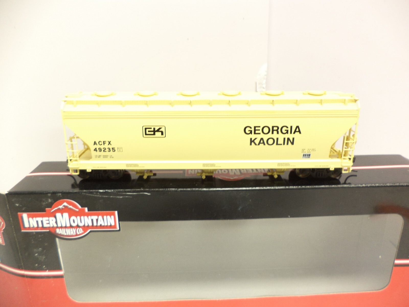 Intermountain Ho ACF 4650 Covered Hopper, Georgia Kaolin 49235 | eBay