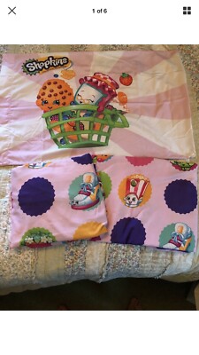 SHOPKINS Bed Sheets~Collectible Book~Poster Books~Pencils~Stickers | eBay