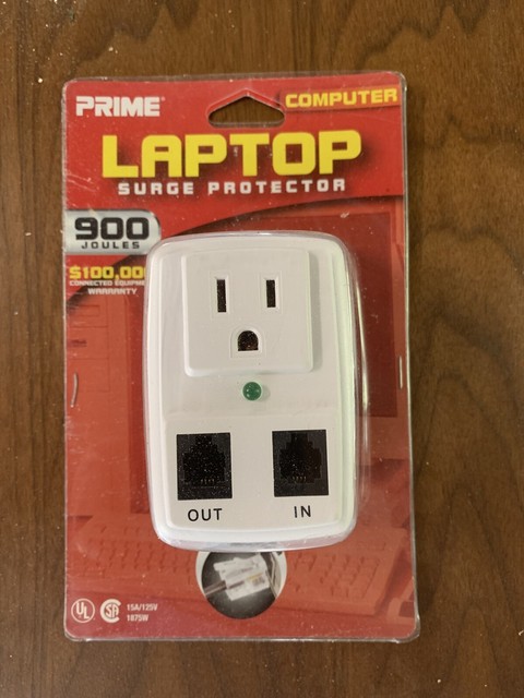 Prime Laptop Surge Protector 900 Joule Rating 1875w Computer for sale ...