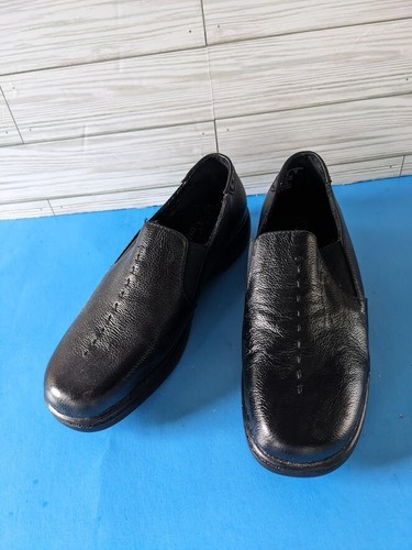 I Love Comfort-Woman Slip On Loafers/Shoes-Size 9W-Majestic 42191-Black ...