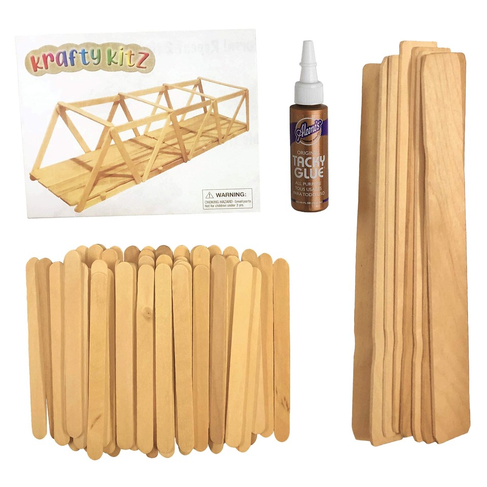 Wooden Truss Bridge Kit – STEM Bridge Kit Complete with Instructions ...