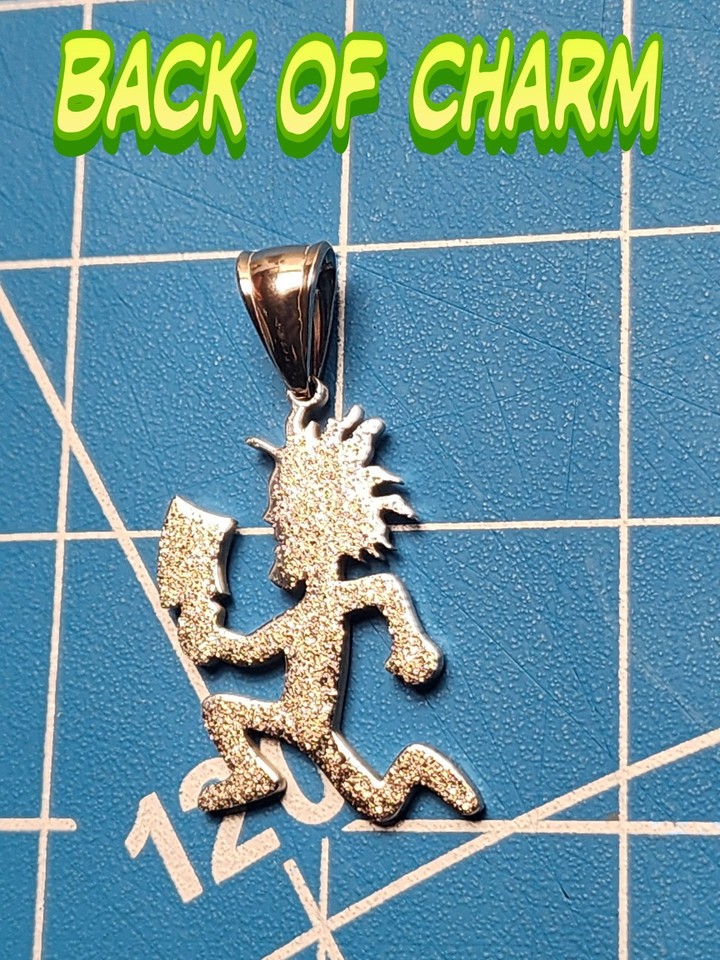 DIAMOND HATCHETMAN 1" charm stainless steel icp insane clown posse ...