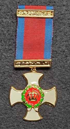 British Full-Size Distinguished Service Order DSO Medal on Ribbon ...