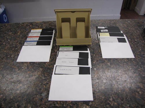 Lot of (12) Vintage 5.25" Disks - DBase III/Cupper Software with Box ...