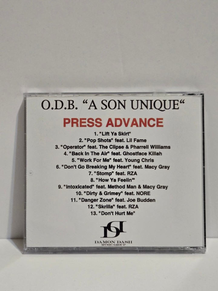 ODB Ol Dirty 'Ason Unique' promo CD Wu-Tang rare RZA GZA Method Man | eBay