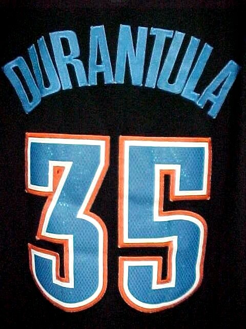 KEVIN Durantula DURANT 35 Black Oklahoma City Thunder Stitch Jersey XL+ ...