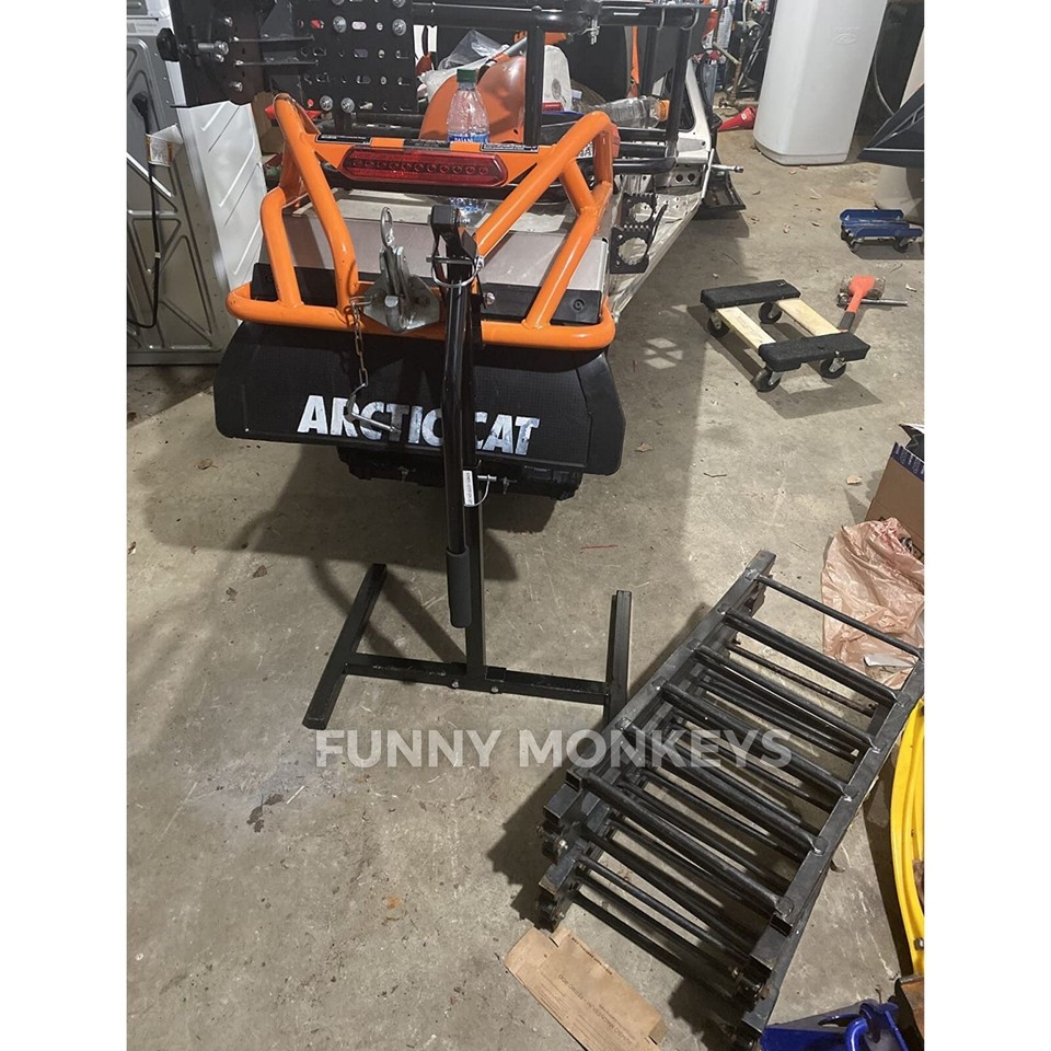 Snowmobile Lever Lift Stand Jack Front/Rear Bumper Sled Maintenance ...