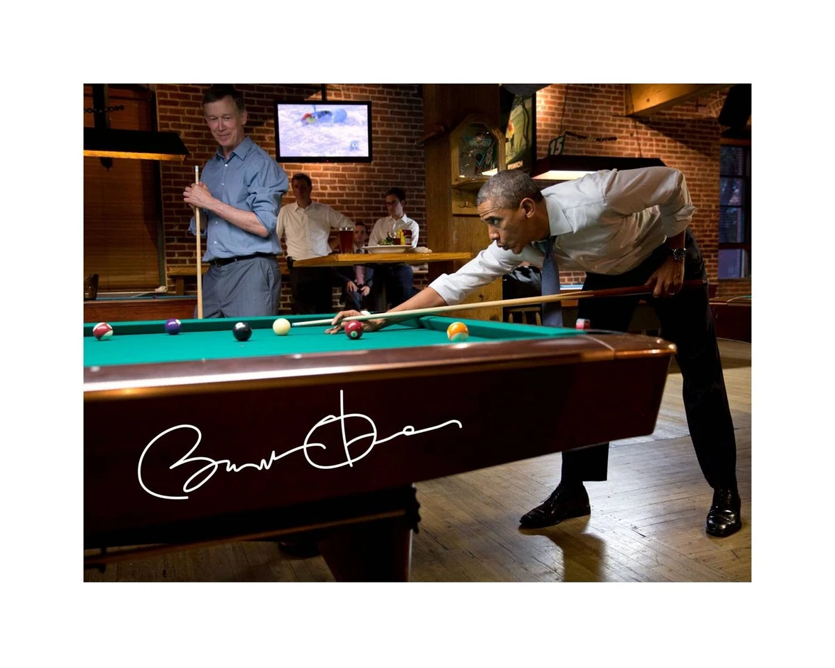 Obama Playing Pool