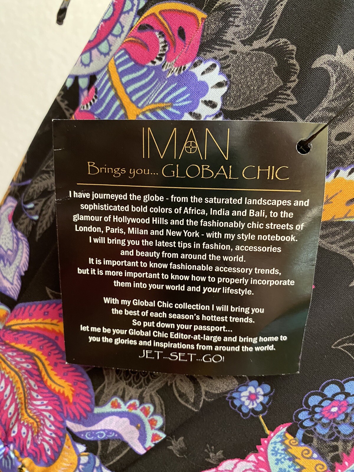 NWT New IMAN Global Chic Cinched Shoulder V-Neck Maxi Dress Black ...