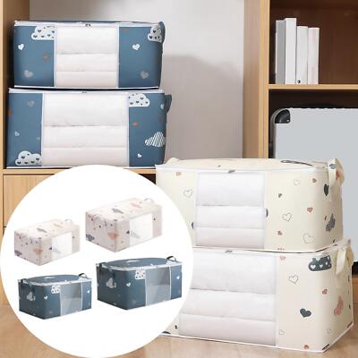 Zipped Wardrobe Closet Organizer Boxes with Double Zipper Clothes ...