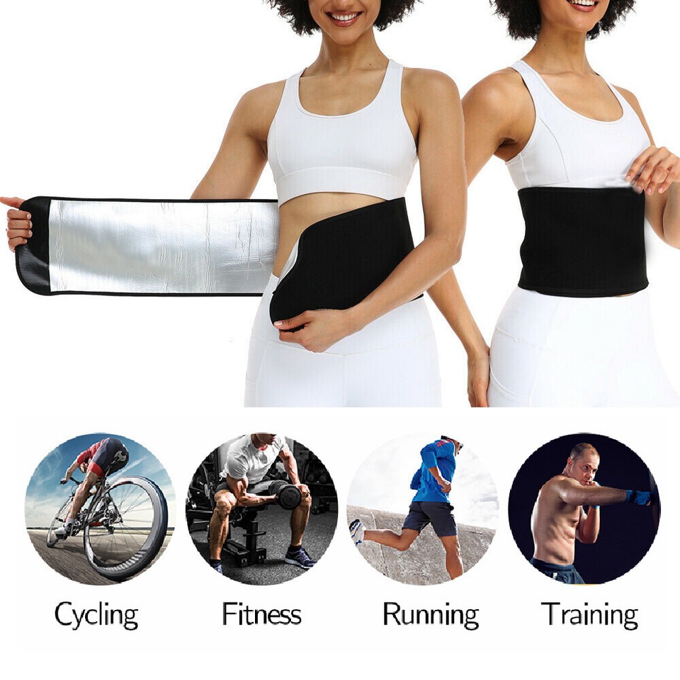Waist Trimmer For Women Weight Loss Sauna Trainer Wrap Belt Sweat Tummy ...