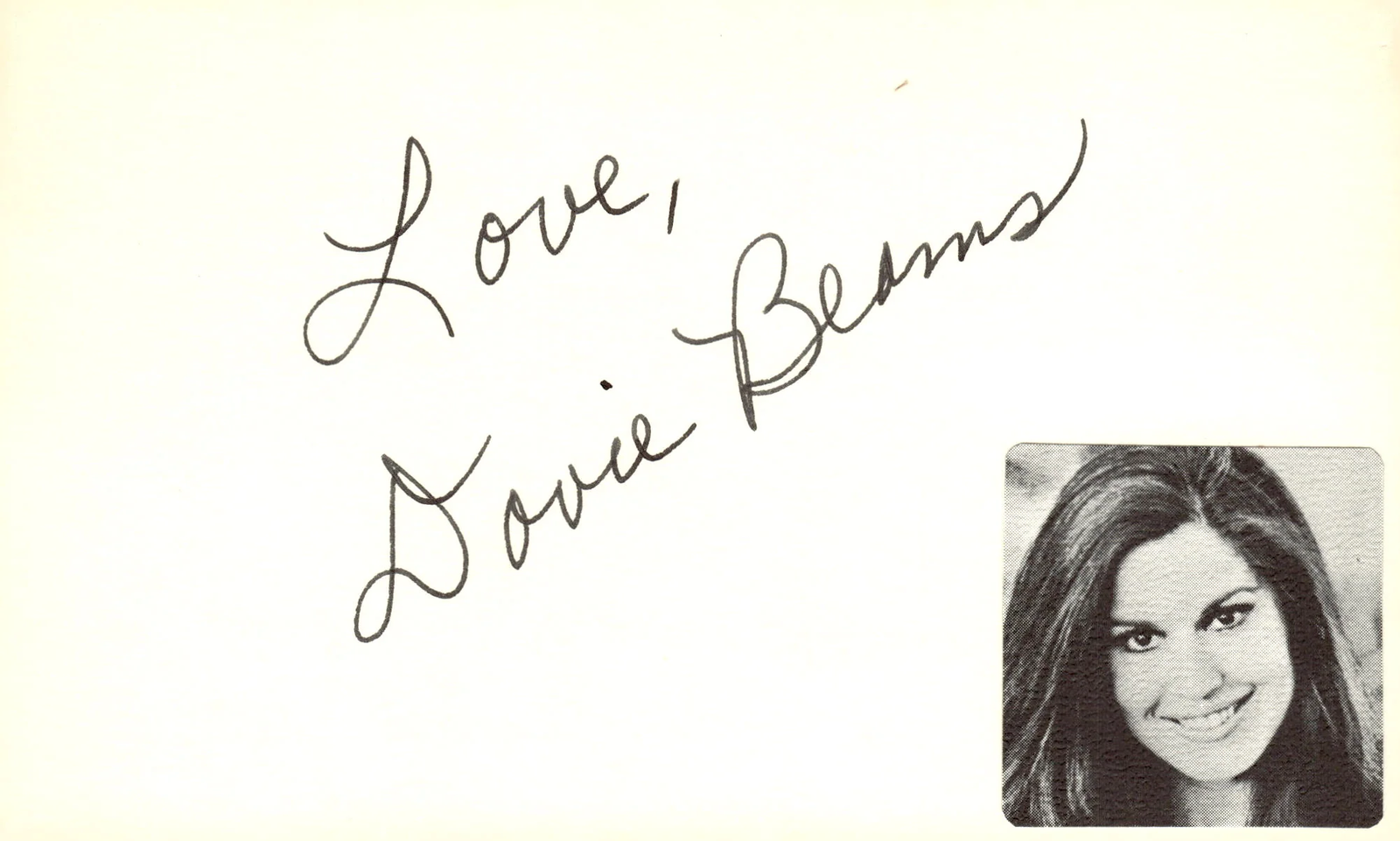 Dovie Beams Signed Auto 3x5 Index Card Kentucky Fried Movie | eBay