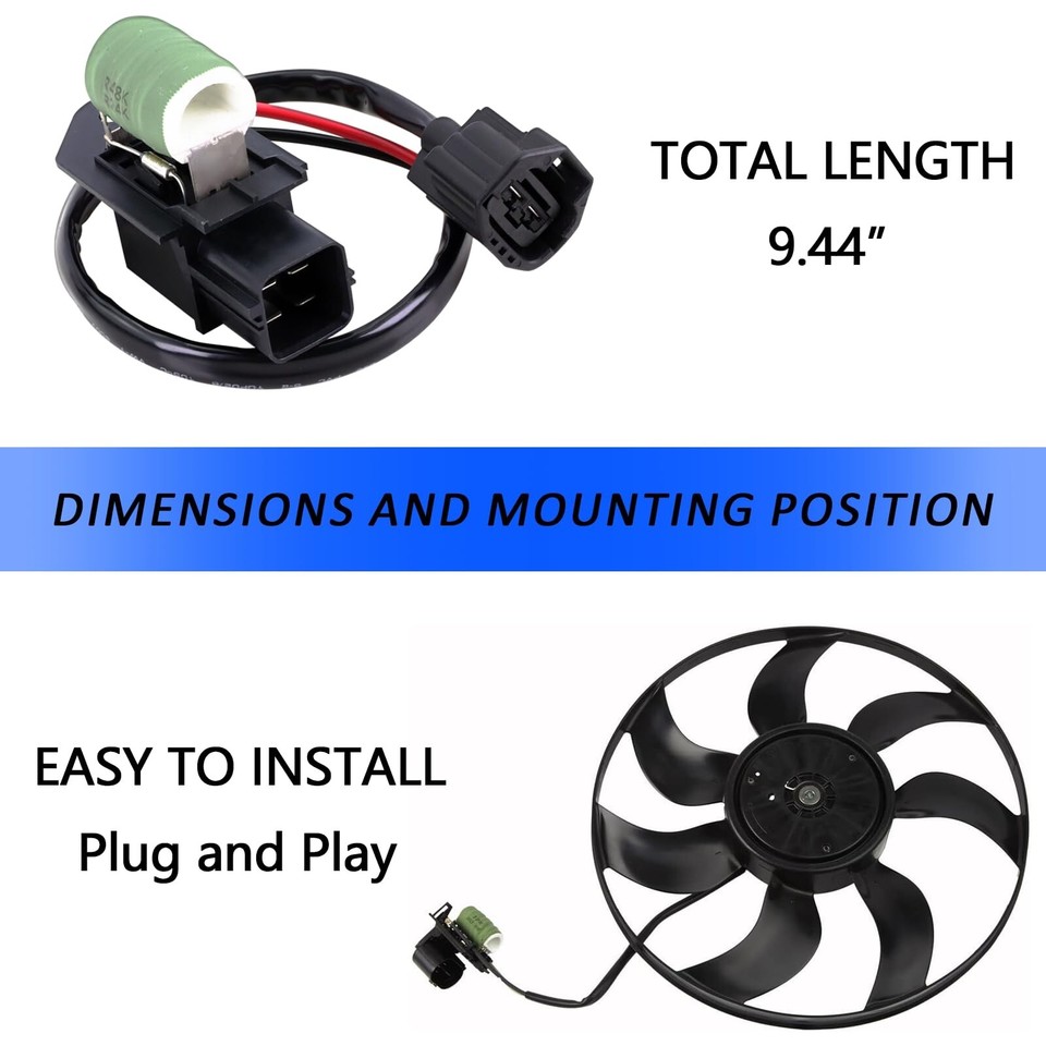 25881844 Engine Cooling Fan Resistor for Cadillac CTS/SRX/STS (2009 ...