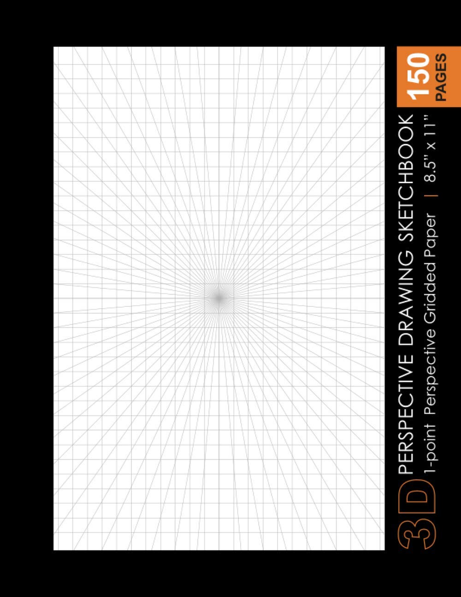 One Point Perspective Grid Template Perspective, Drawing Tutorial,