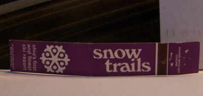 Rare Vintage Matchbook Cover K3 Ohio Snow Trails 1st Finest Ski Resort ...