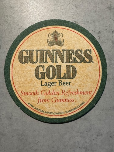 1990 Guinness Beer Mat Coaster Beermat BBCS X297 USA Guinness Gold ...