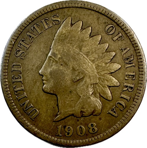 1908 S INDIAN HEAD 1 CENT COIN! ABSOLUTELY AMAZING! INCREDIBLY NICE! NR ...