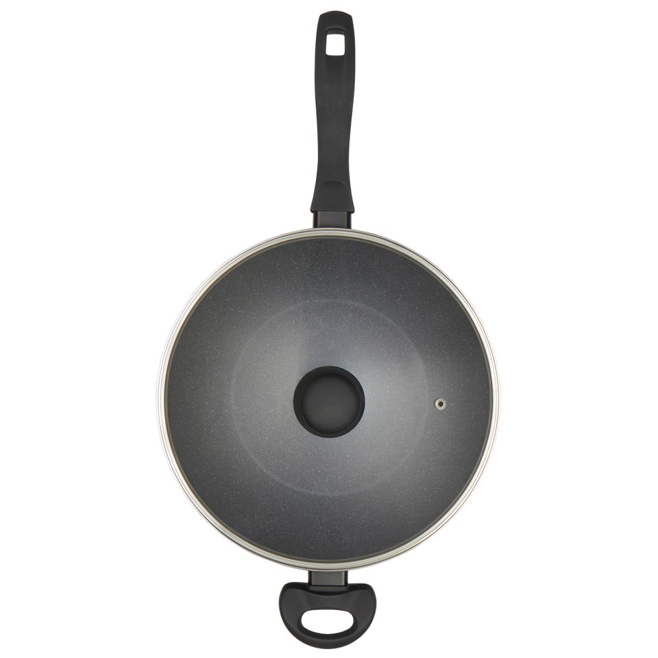 Russell Hobbs Wok With Lid Non-Stick Stir Fry Cooking Pan Induction ...