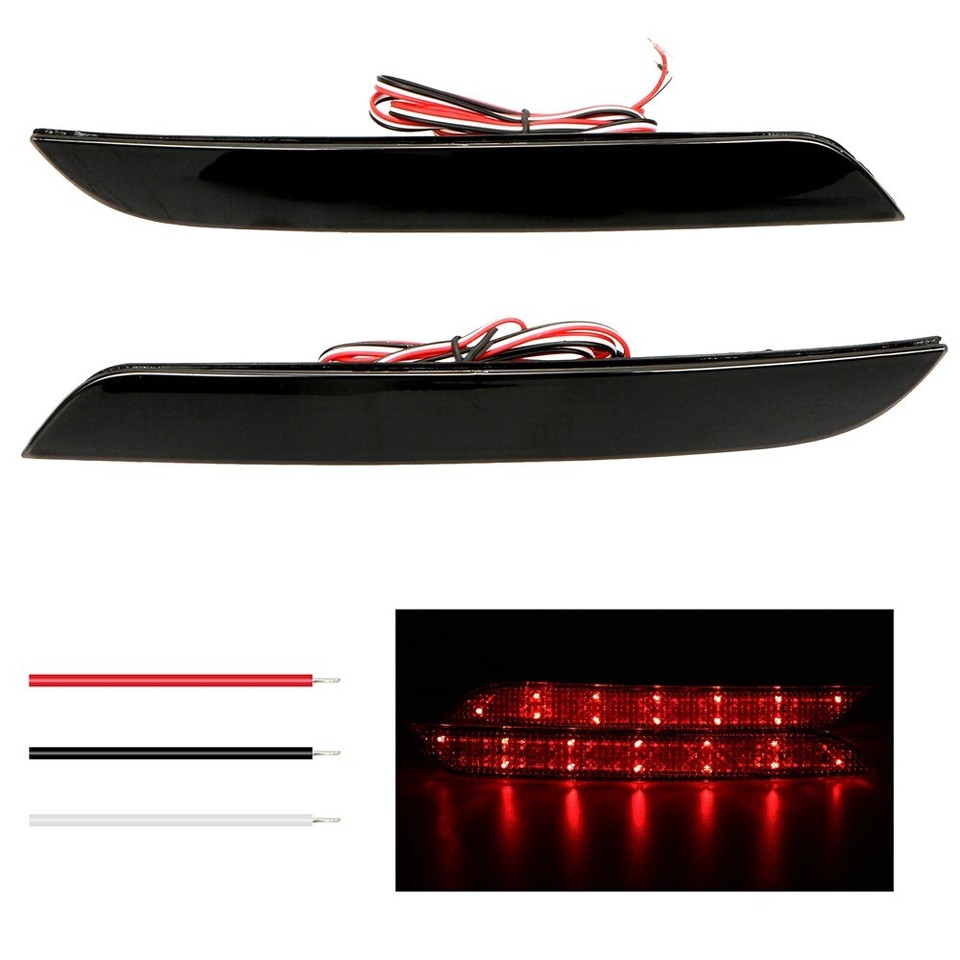 LED Rear Bumper Reflector Lights For BMW F10 5 Series F10 F11 F18 528i ...