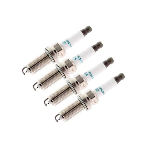 4x Genuine Toyota Yaris Spark Plugs Denso Iridium 90919-01289 twin tip ...