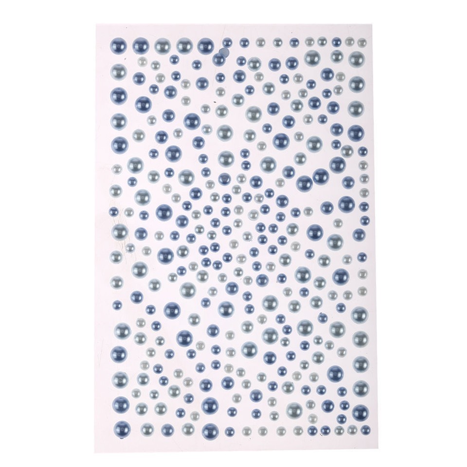 CraftbuddyUS 325 Lt Blue/Dk Blue Pearl Self Adhesive Diamante ...