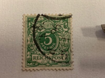 1889-1900 ,5 Pfennig Reichspost Vintage postage stamp sg47 cv £2.20 ...