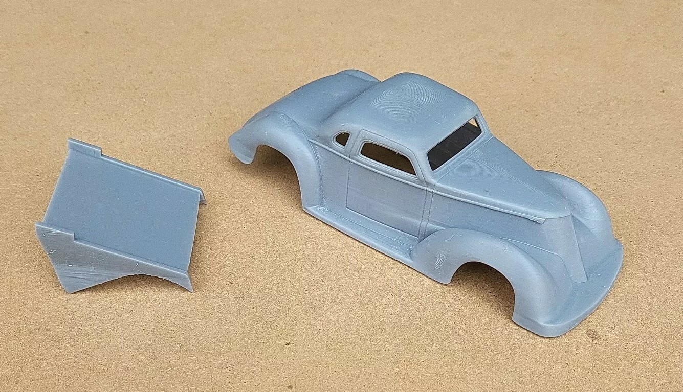 ABS-LIKE RESIN 3D PRINTED 1/24 1937 CHEVY PRO MOD COUPE BODY | eBay