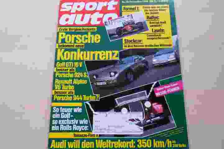 Sport Auto 12/1985 Porsche 944 Turbo mit 220PS besser als...? | eBay