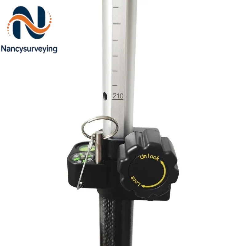 NEW TRIMBLE TELESCOPIC CARBON FIBRE GPS PRISM POLE 2.1M RTK GNSS ROD ...