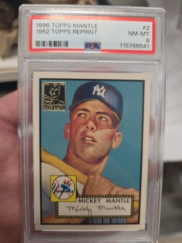 1996 Topps - Mickey Mantle Commemorative Reprints Mickey Mantle #2 1952 ...