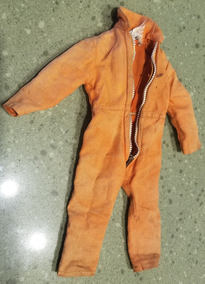 5pc G.I. JOE Clothing Accessory LOT 2 Jumpsuits Orange, Blue Cream L/S ...