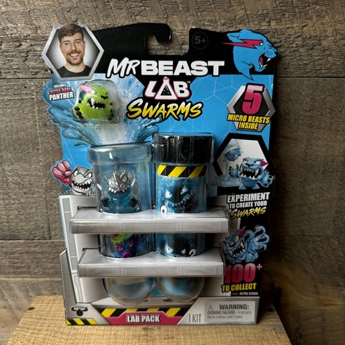 MR BEAST Lab Swarms Lab Pack 5 Micro 1" Figures With Ultra Rare Green ...