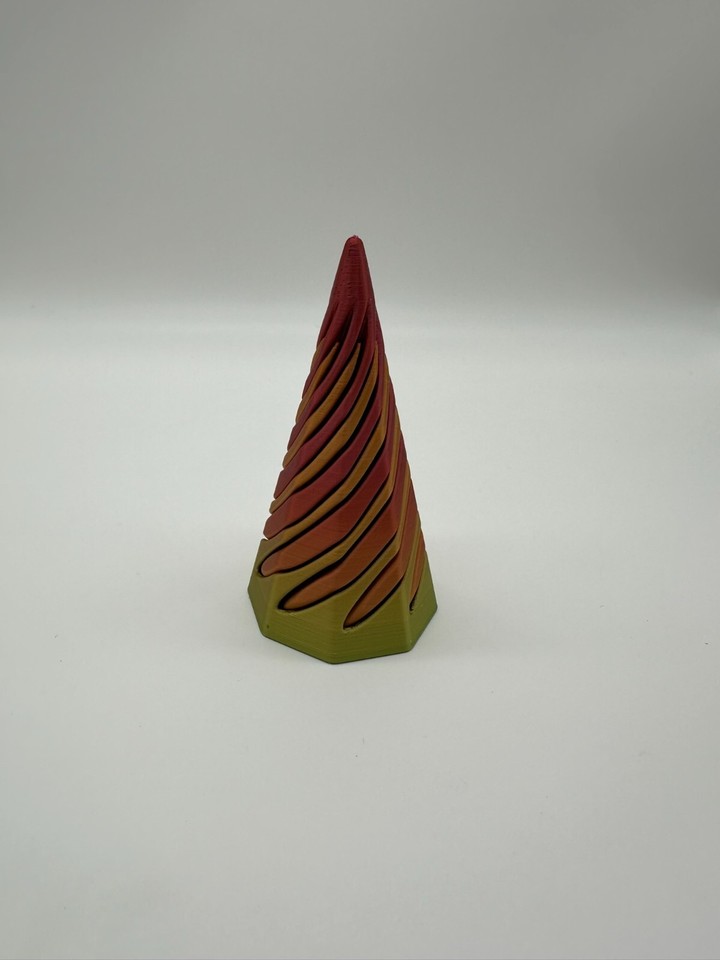 Vortex Rainbow Fidget Octagonal Toy Cone 3D Infinity Impossible Spiral ...