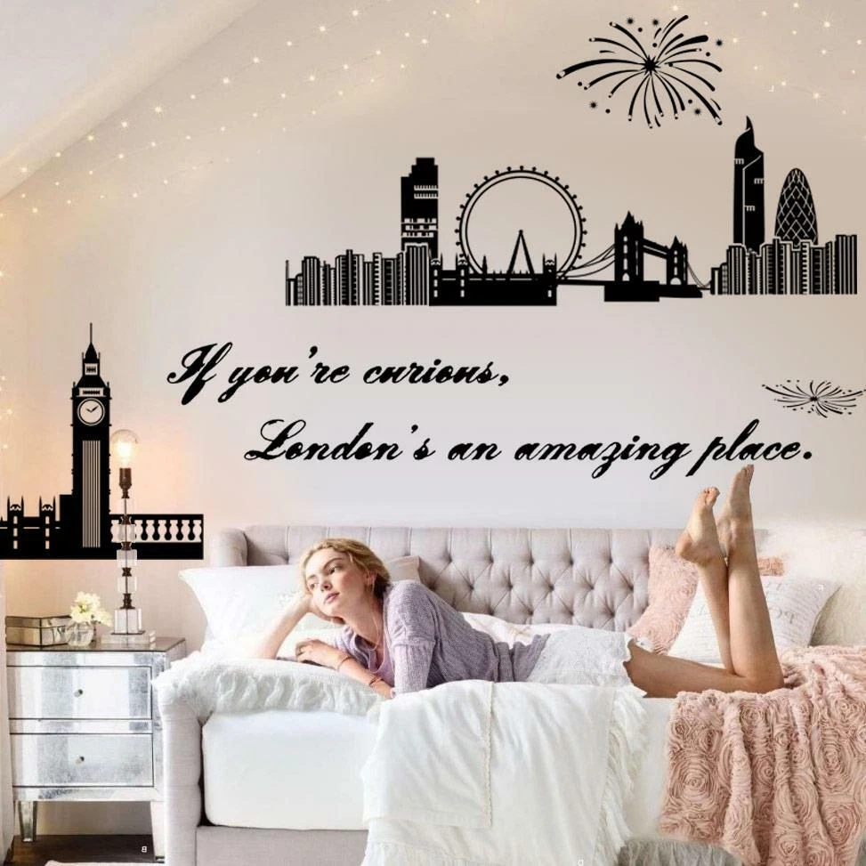 London Skyline Wall Decal