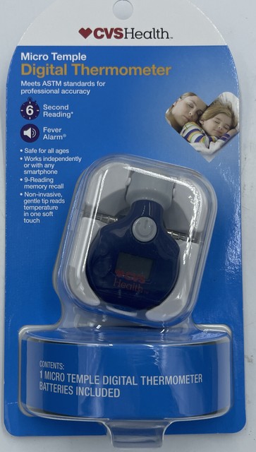 CVS Health Micro Temple Digital Thermometer ASTM Assured A3 for sale ...