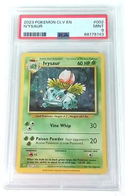 Ivysaur 2/34 Classic Holo CLV Collection Pokémon Card Psa Graded 2023 ...