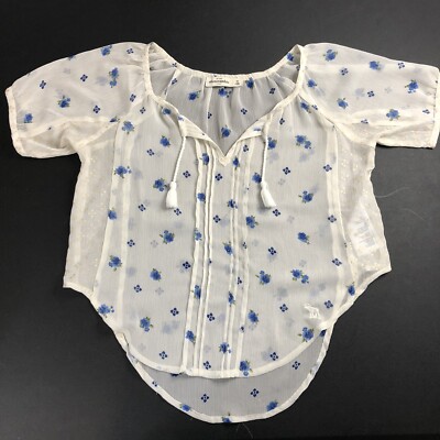 Abercrombie Kids Sheer Boho Top Girls Size Medium | eBay