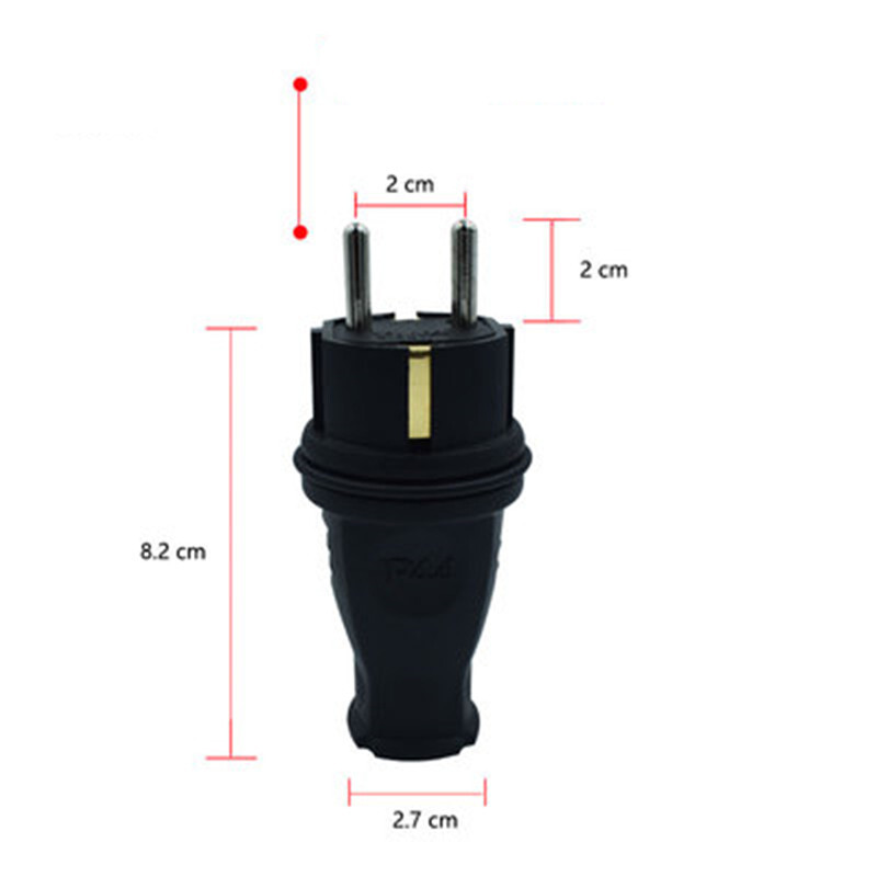 Rubber Industrial Waterproof Plug Socket 16A EU IP44 Male And Female ...