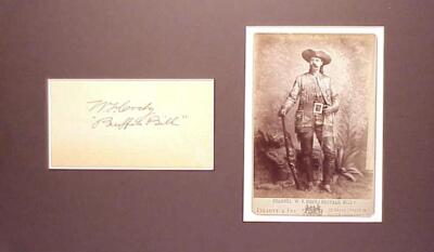 Original BUFFALO BILL CABINET PHOTO & SIGNATURE | eBay