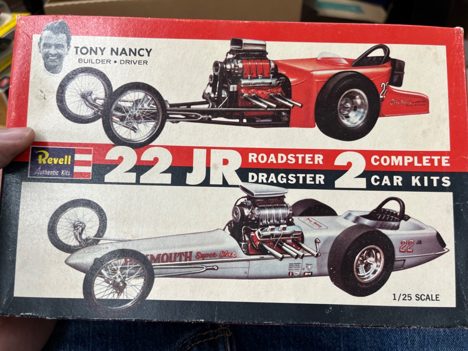 Revell Tony Nancy 22Jr Dragster,Roadster 1963 Vintage double kit 1/25 ...