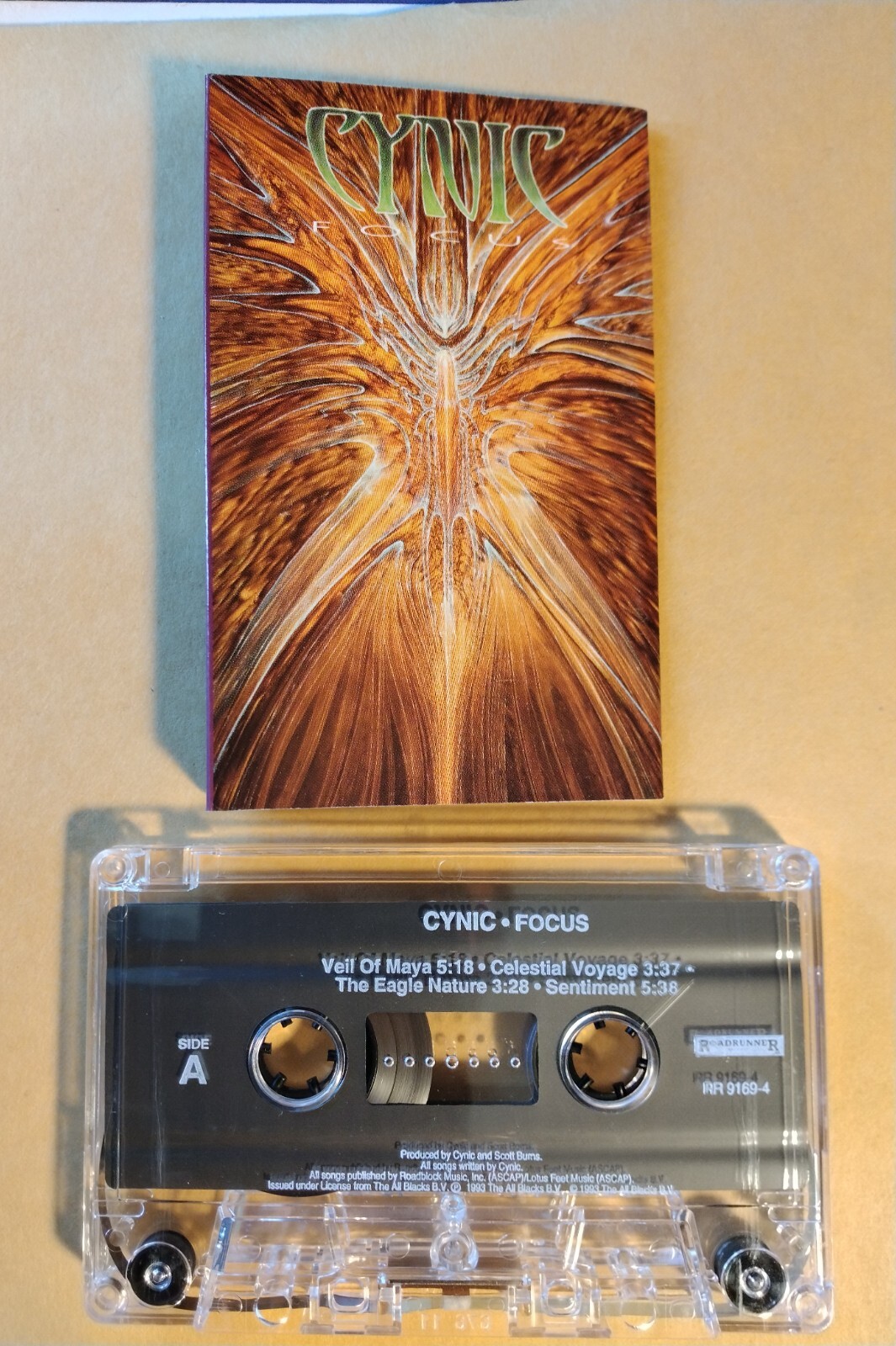Cynic-Focus 1993 orig Roadrunner FL metal cassette tape Plays Loud! V+ ...