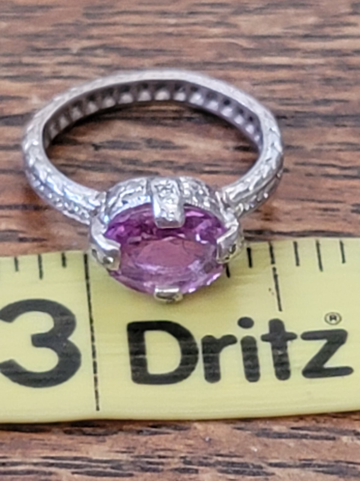 Loree Rodkin Platinum Diamond Pink Sapphire Ring | eBay